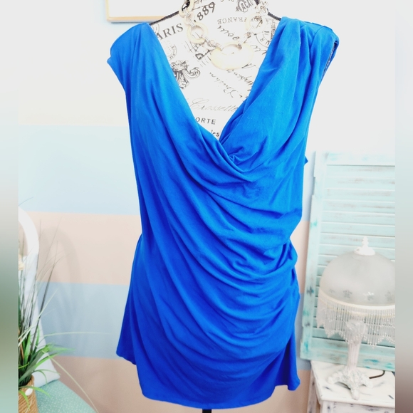 Vince Camuto | Tops | Vince Camuto Plus Size Draped Cowl Neck Blouse In ...